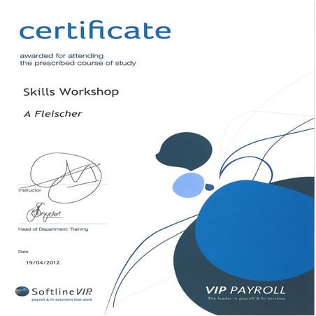 VIP Certificates Skills | PDF