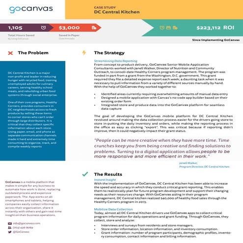 Case Study: DC Central Kitchen | PDF