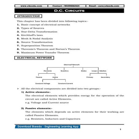 Dc circuits | PDF
