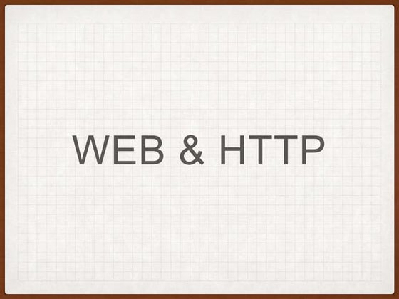 HyperText Transfer Protocol (HTTP) | PPTX
