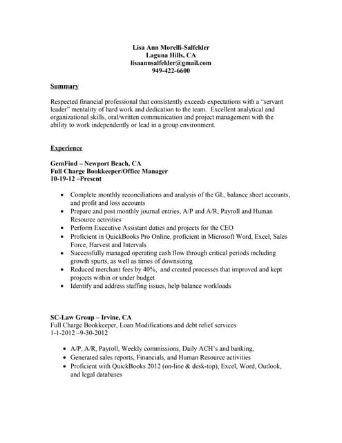 Larry Grella Resume 2015 | PDF