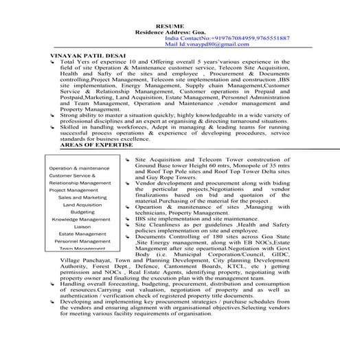 M.A.Muqeem CV_Telecom | DOC