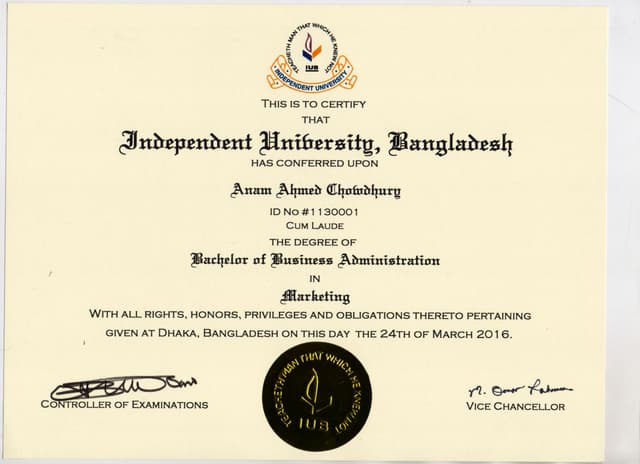 PROVOSIONAL CERTIFICATE B.A-KAISAR | PDF