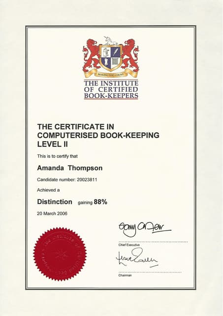 ICB Associate Certificate | PDF