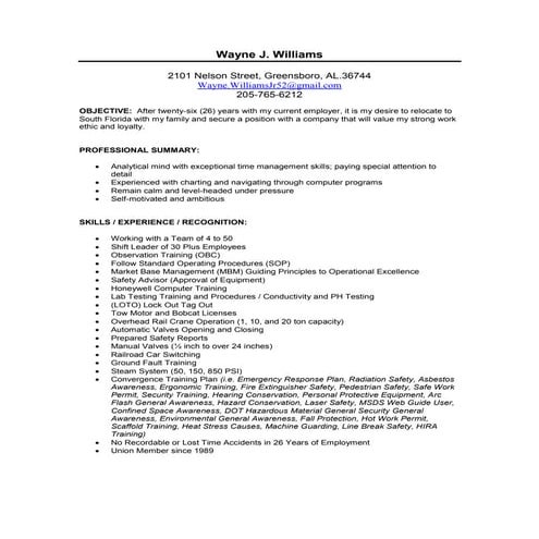 RESUME - Wayne | PDF