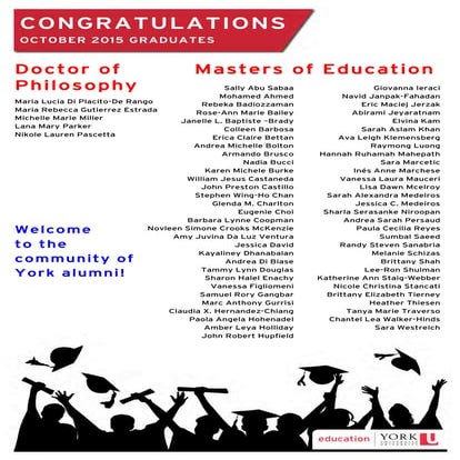 M Ed Graduating Class- Fall 2015 | PDF | Graduation | Personal ...