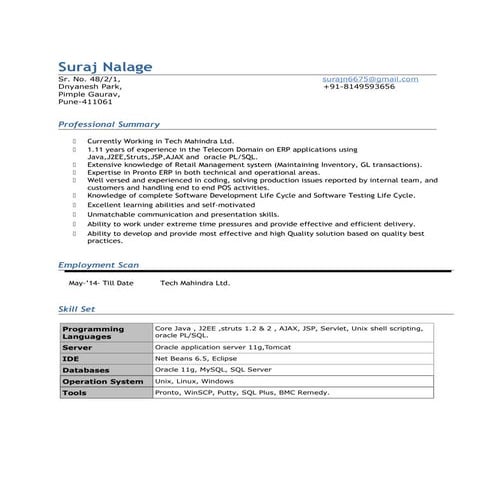 Suraj_Resume | DOC