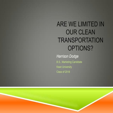 DCEI - Dodge Clean Energy Initiative - Clean, Efficient Transportation ...