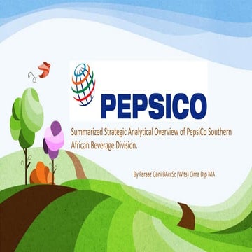 Pepsico 1st Report | PDF