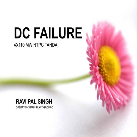 DC failiure at NTPC Tanda | PDF