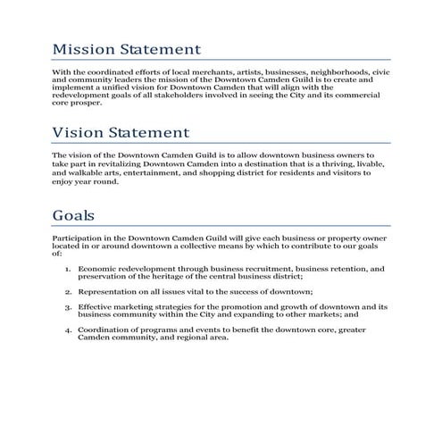 DCG Mission Statement | PDF