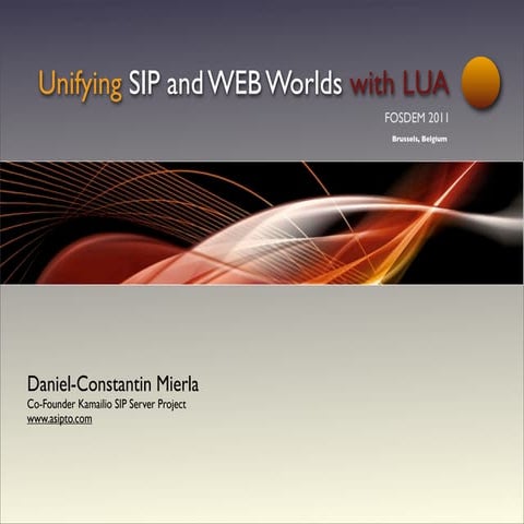 Kamailio - Unifying SIP and Web Worlds with Lua | PDF | Internet | Computing
