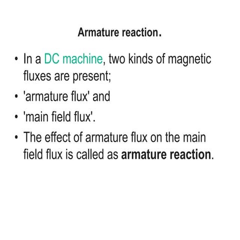 DC machine, construction and armature reaction.pptx