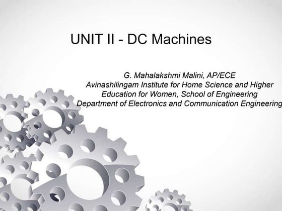 Presentation On Dc Motors | PPT