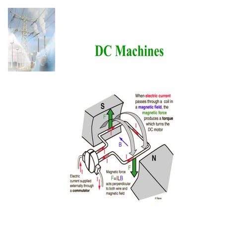 Motor DC Machines technology Engineering.ppt | Free Download