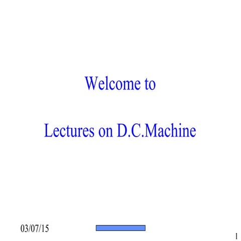 Dc motor | PPT