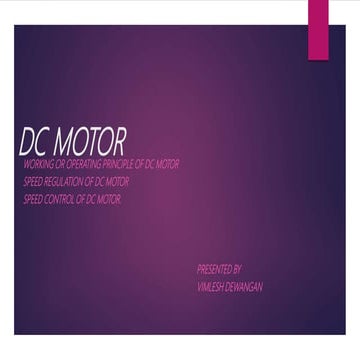 Dc motor | PPT