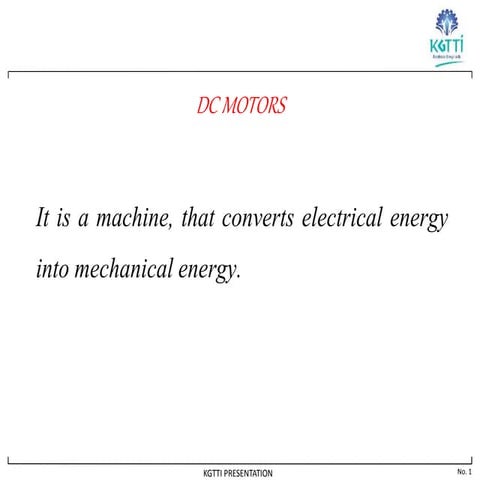 Dc motor | PPT