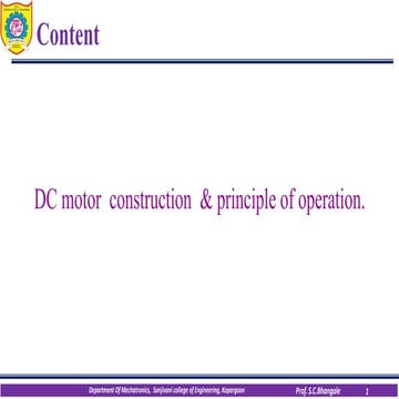 DC motor construction & principle of operation.ppt