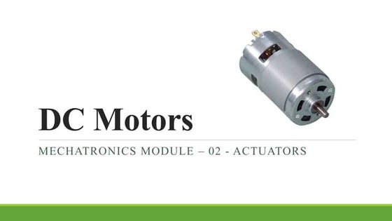 Presentation On Dc Motors | PPT | Physics | Science