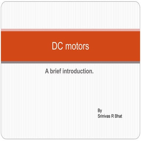 DC motors | PPT