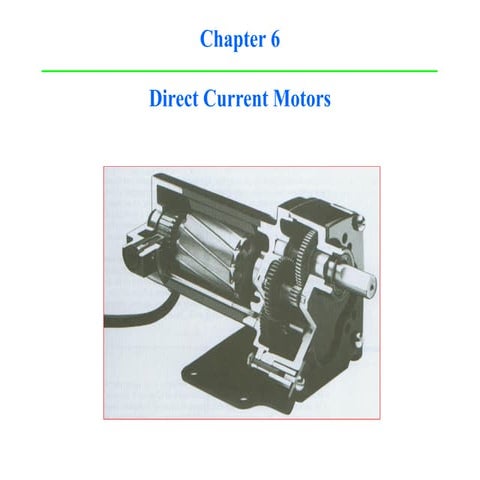 DC motor equipment with diagram and speed | PPT