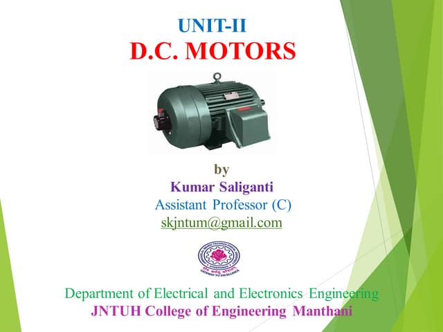 Presentation On Dc Motors | PPT