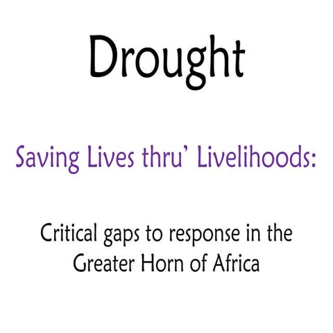 Drought Cycle Management | PPT