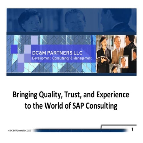 DCM SAP Services Presentation | PDF