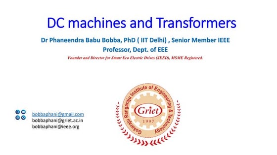 DC generator construction and principle of operation | PPTX | Physics | Science
