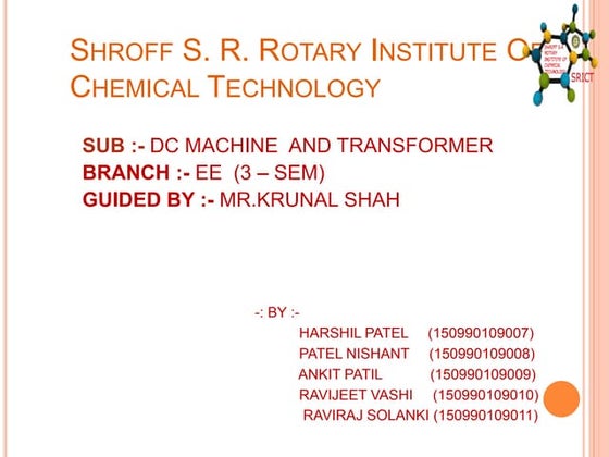 Armature Winding and Voltage Buildup | PPTX