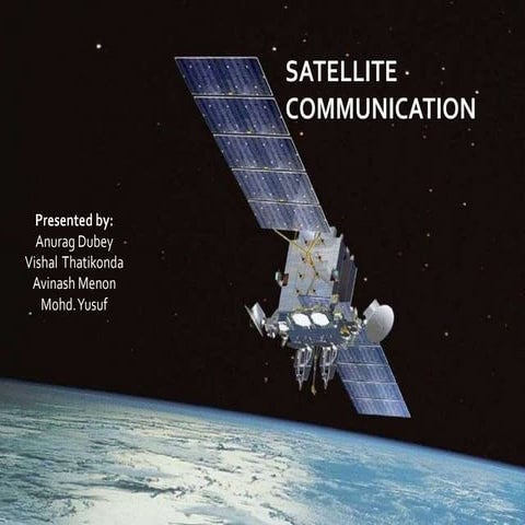Satellite communications ppt