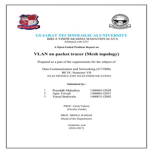Vlan On Packet Tracer Pdf Computer Networking Computing