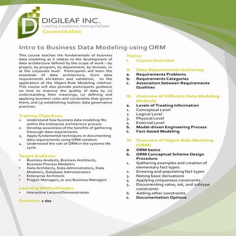 Intro To Business Data Modeling Using Orm Pdf Databases Computer 2784
