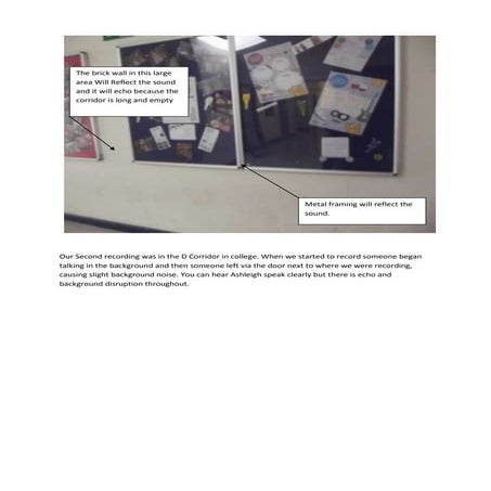 D corridor analysis | DOCX | Audio Production | Content Production