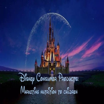 Disney consumer products | PPTX