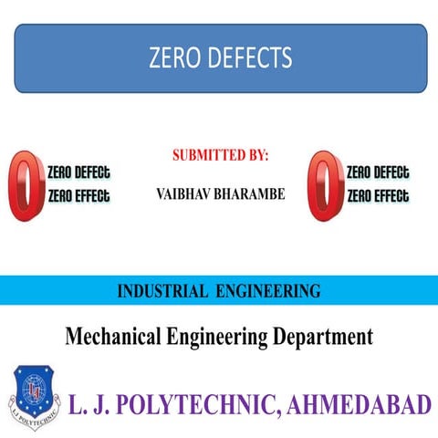 ZERO DEFECTS | PPT
