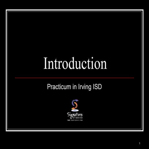 DCP Introduction Irving ISD | PPT