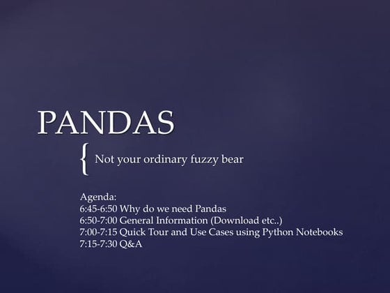 Complete Introduction To Pandas Pythonpptx Databases Computer Software And Applications