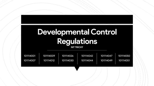 What are Development controls | PPTX
