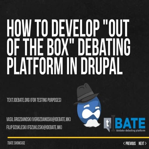 How to develop "out of the box debating platform in Drupal" | PDF