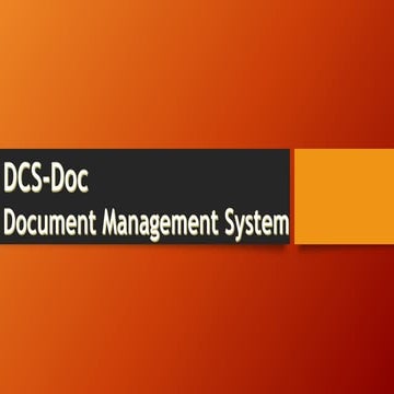 Dcs doc | PDF