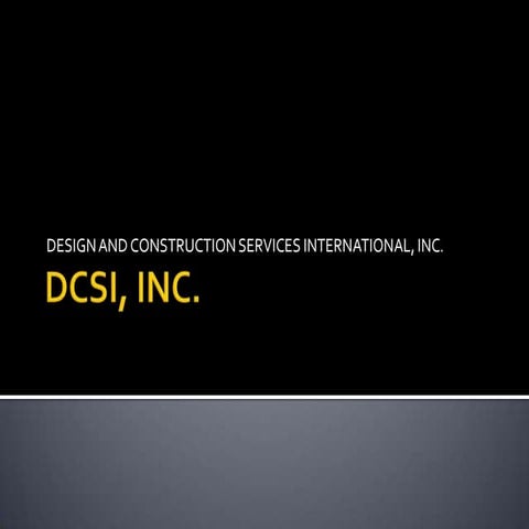 Dcsi, Inc | PPTX