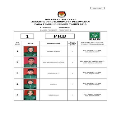 DCT PILEG PKB | PDF