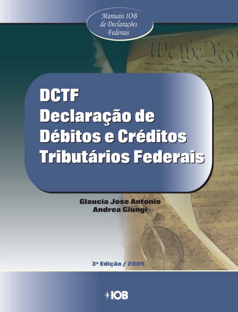 Manual DCTF - 3ª ed. | IOB e-Store