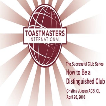Toastmasters Distinguished Club Program | PDF | Education