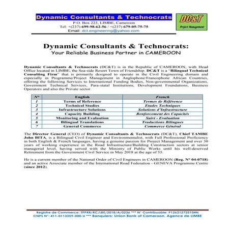 Dynamic Consultants & Technocrats: Company Profile | PDF
