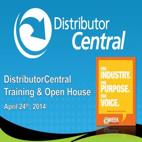 DistributorCentral Training & Open House - Promotional Products Work ...