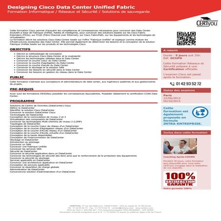 Dcufd Formation Designing Cisco Data Center Unified Fabric Pdf 0324