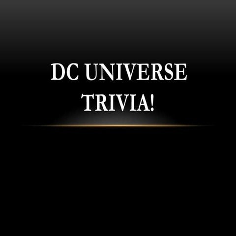 Comic book trivia | PPTX